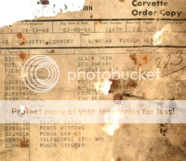 Rpo code help - CorvetteForum - Chevrolet Corvette Forum Discussion