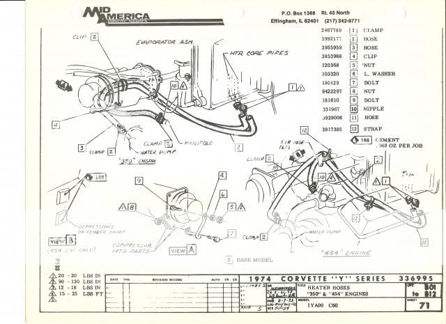 1974 w/AC No Flow To Heater Core - CorvetteForum - Chevrolet Corvette ...