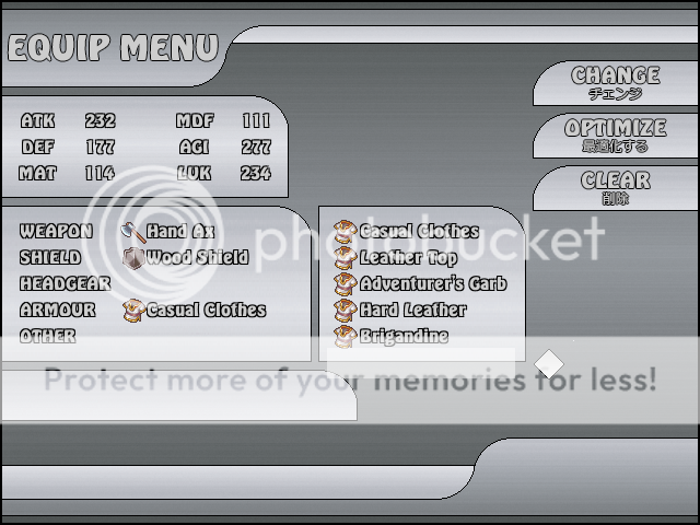 Equip Menu help? | RPG Maker Forums