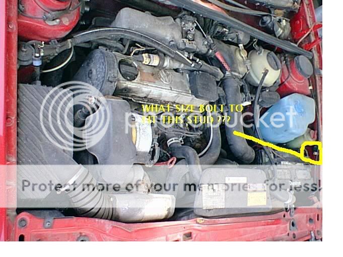 G60 engine bay stud, what bolt do i need... | VW Vortex - Volkswagen Forum